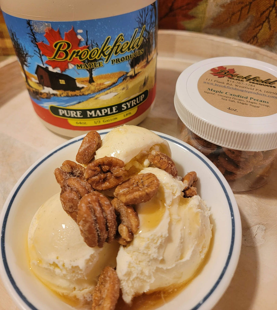 Maple Candied Pecans – Brookfield Maple Products